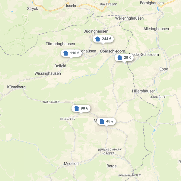 Ferienhäuser & Ferienwohnungen in Medebach mieten